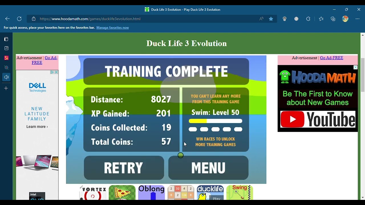 Duck Life 3 Evolution Training Swimming and Running Strength Duck part 2 2022 9 7 - YouTube