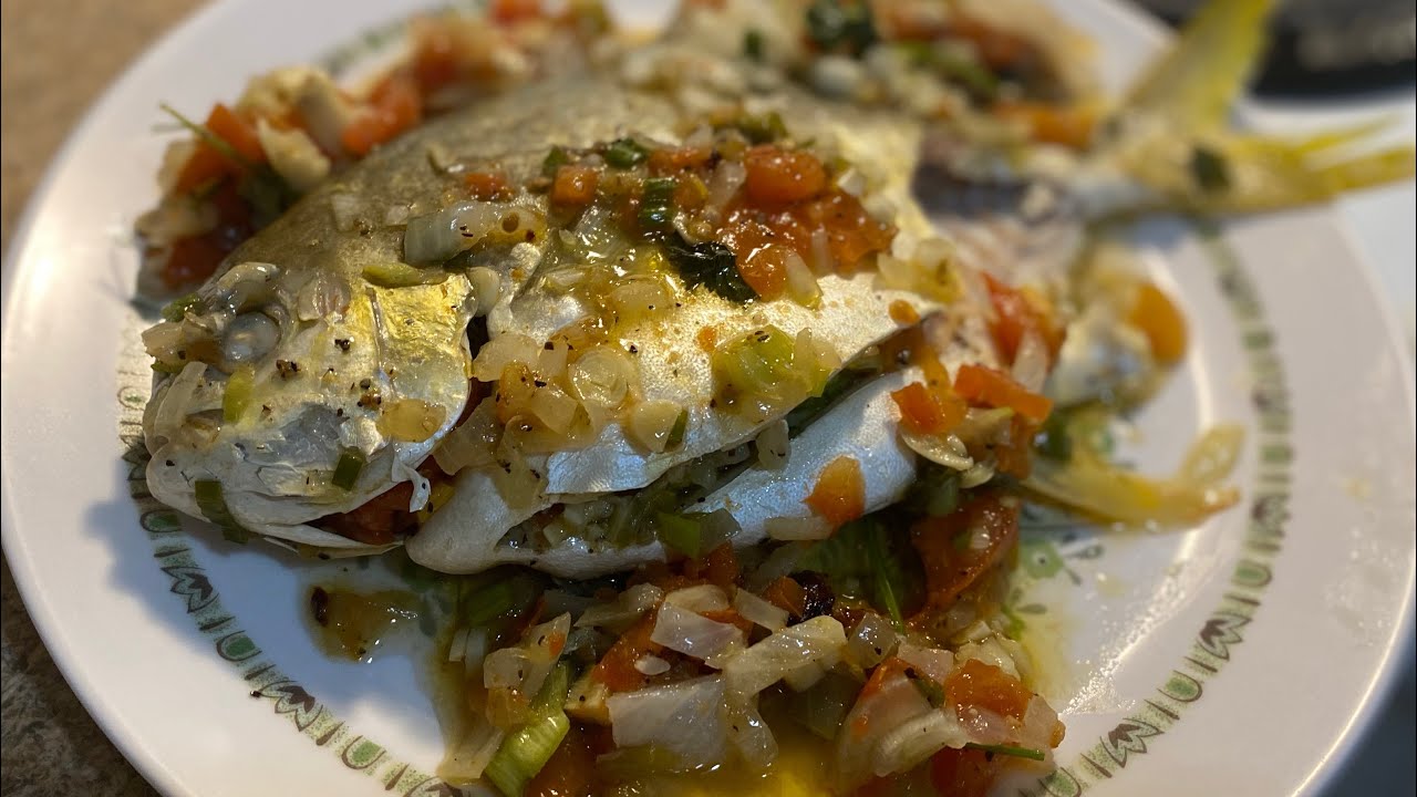 BEST POMPANO Fish Recipe! Lutong probinsya ni Anak Lupa - YouTube