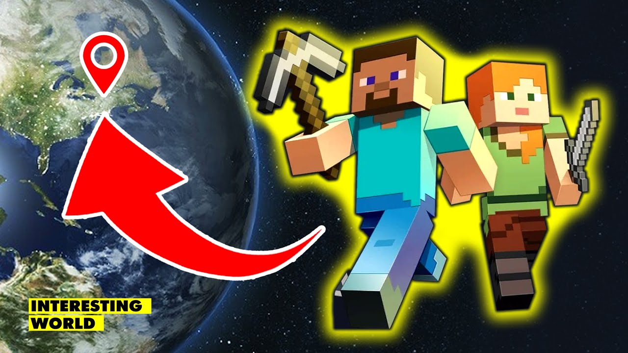 OMG 😱 I found STEVE in real life from MINECRAFT 🌍 on Google Earth and ...