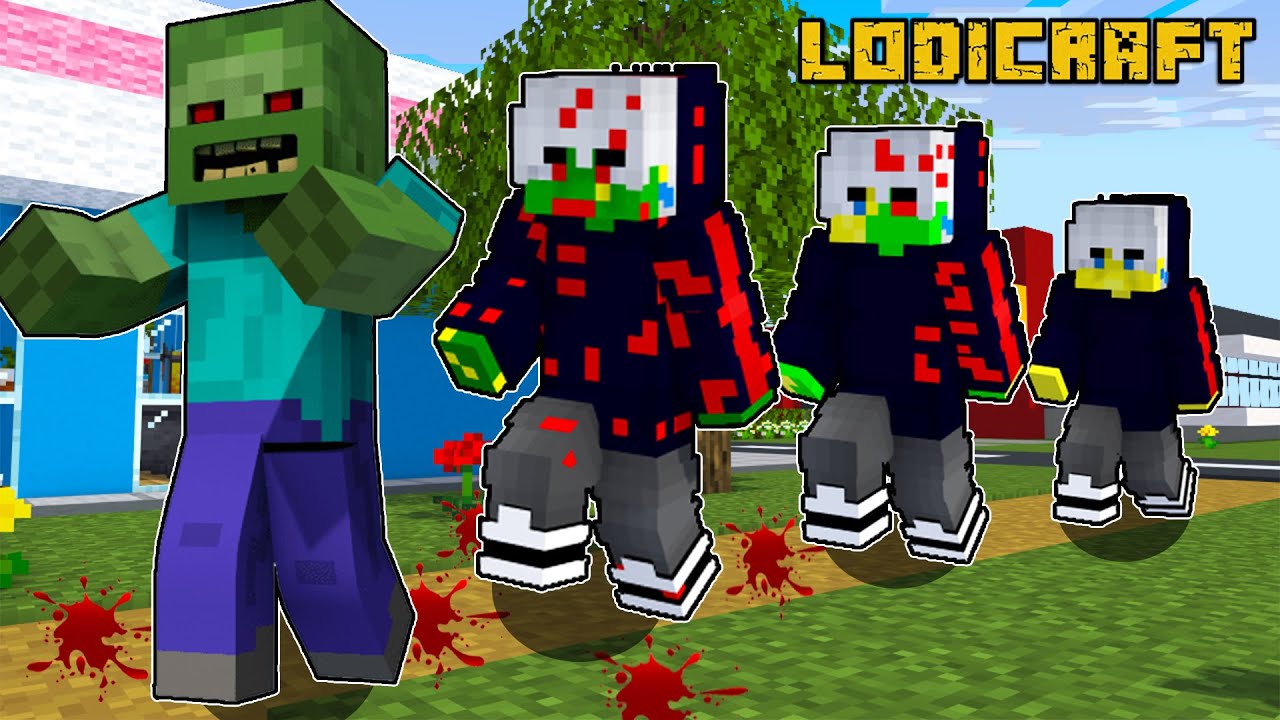 From HUMAN to ZOMBIE in minecraft!! - YouTube