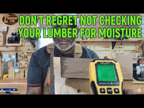 Checking lumber for moisture content #wood test #dry wood - YouTube