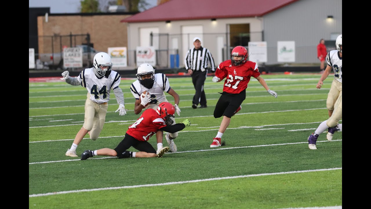 10 14 20 8th Grade Lakeshore Football vs. Niles - YouTube