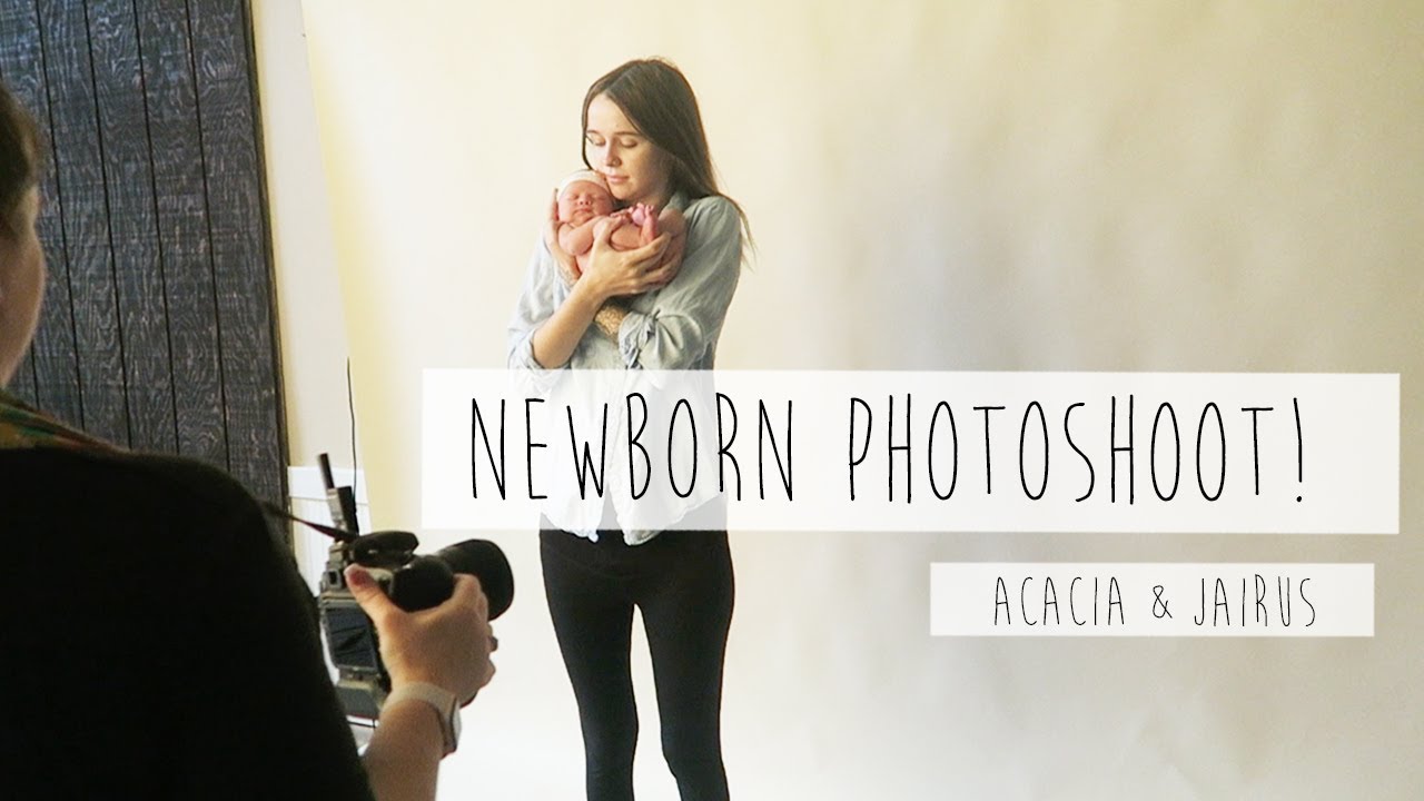 NEWBORN PHOTOSHOOT! | ACACIA & JAIRUS - YouTube