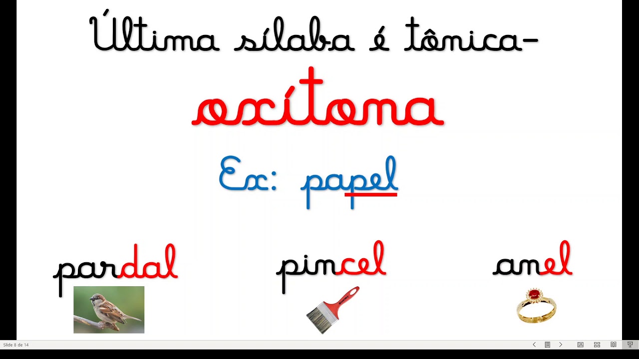 TONICIDADE DAS PALAVRAS - 4º ANO - YouTube