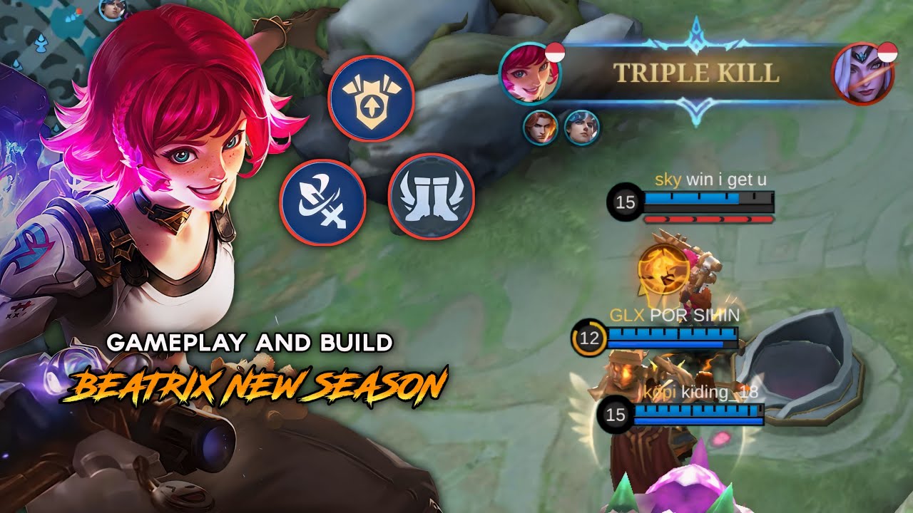 Gameplay Beatrix awal season auto winstreak !! Best build Beatrix MLBB ...