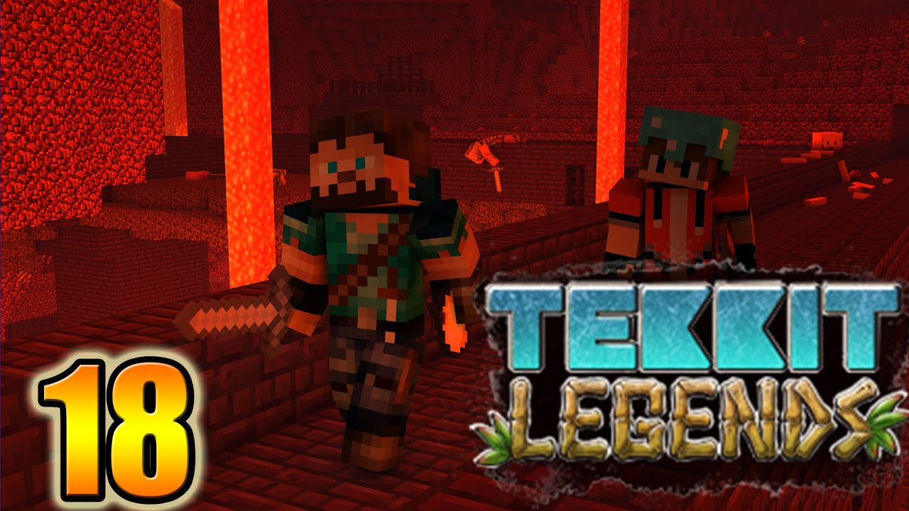 Minecraft| Tekkit Legends| Ep. 18| Parachuting through the Nether ...