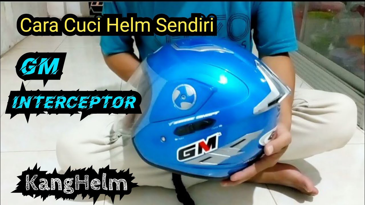 GM INTERCEPTOR 2VISSOR SOLID | Cara Cuci Helm Sendiri | Kang helm ...