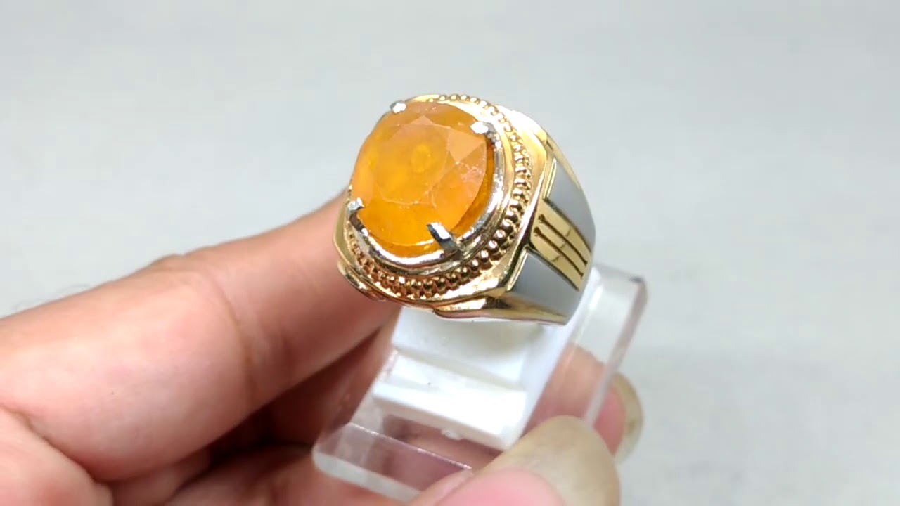 Batu Akik Asli Warna Kuning Yakult Original - YouTube