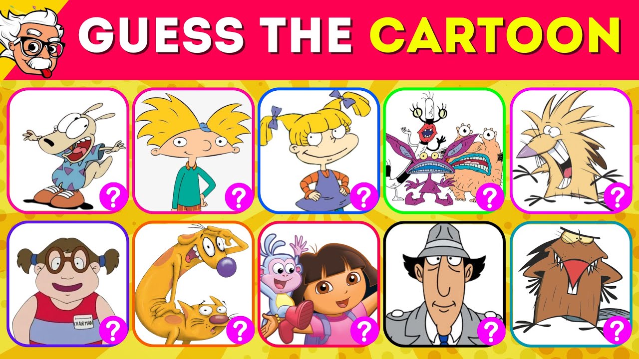 Guess The 90s Cartoon | Guess The Cartoons by Character | Famous ...