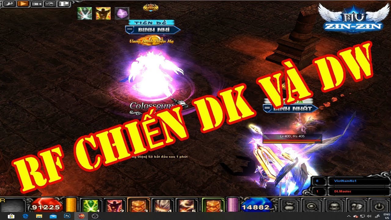 Mu Online | Mu zinzin.vn | RF Solo 1 vs 1 Với DK Và DW Ai Sẽ Dành Chiến ...