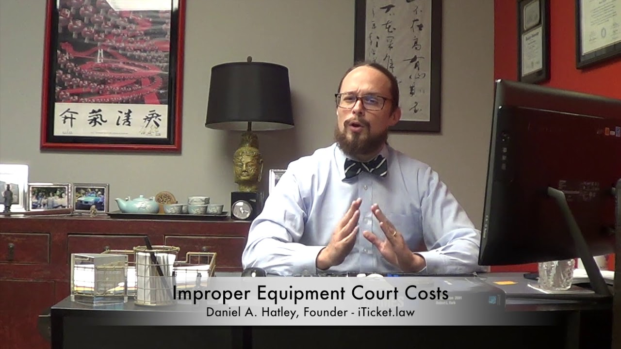 Improper Equipment Court Costs in North Carolina - YouTube