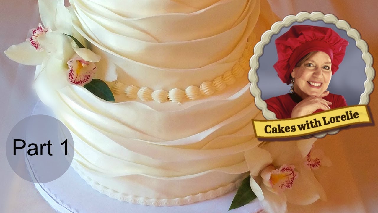 Modern Wedding Cake Designs - Deckle Edge Cake Tutorial - YouTube