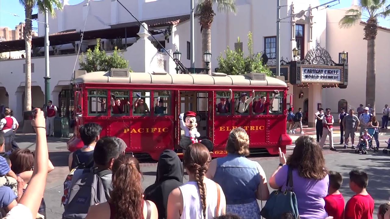 Disney's California Adventure, California - Red Car Trolley Show HD ...