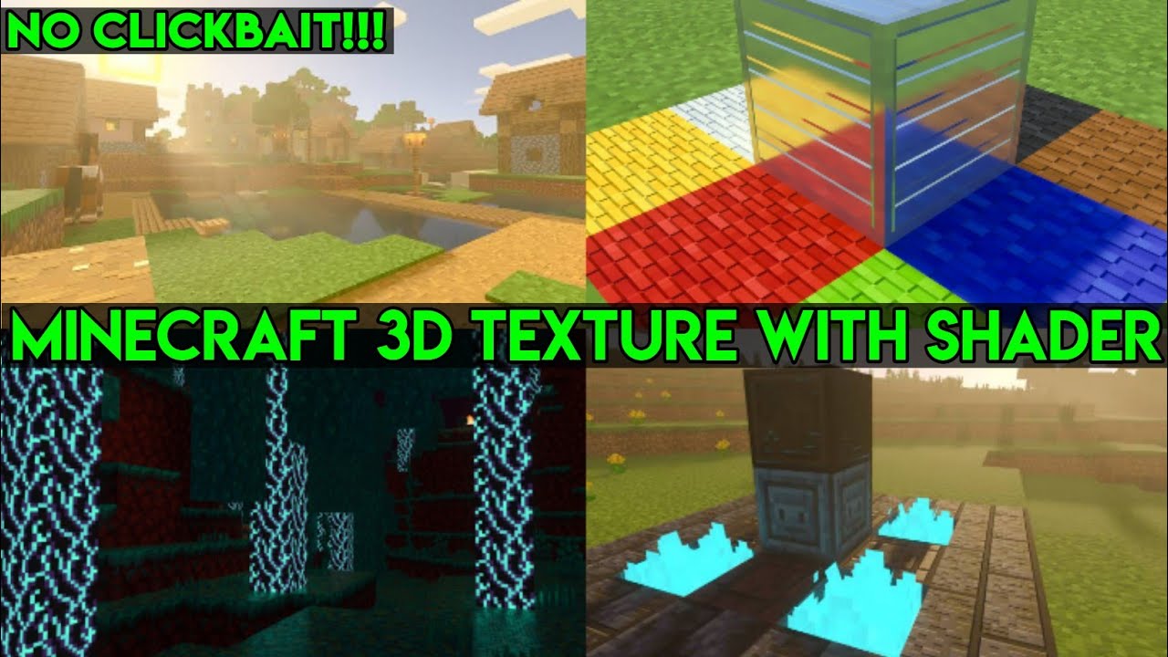 Minecraft 3D Texture Pack With Shader 1.18.30+|MCPE 3D Texture Pack ...