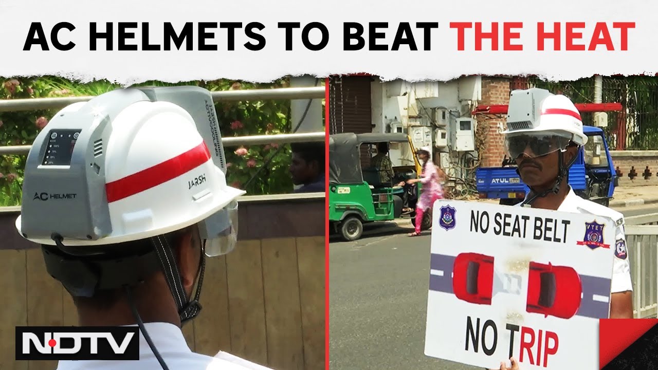 AC Helmet For Police: To Beat The Heat, Vadodara Traffic Police Gets ...