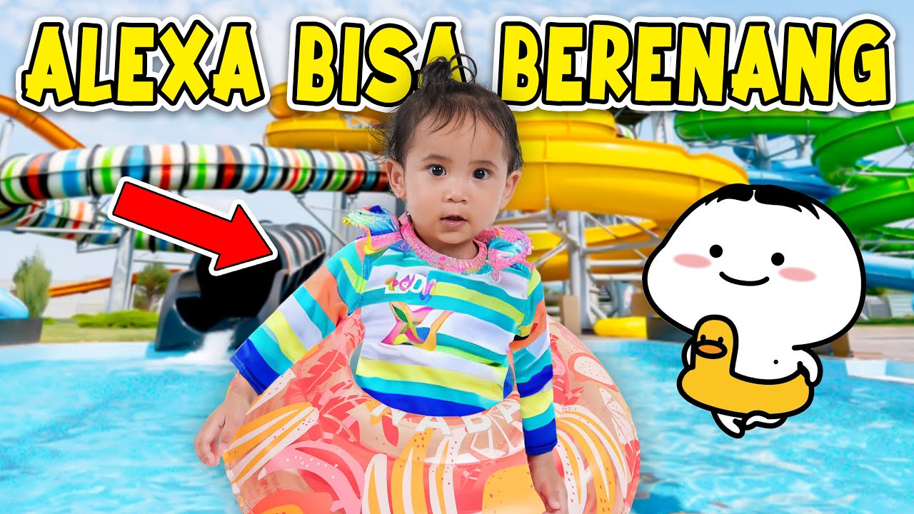 PERTAMA KALI ALEXA BERENANG DI WATERPARK!! SAMPAI MENGGIGIL!! - YouTube