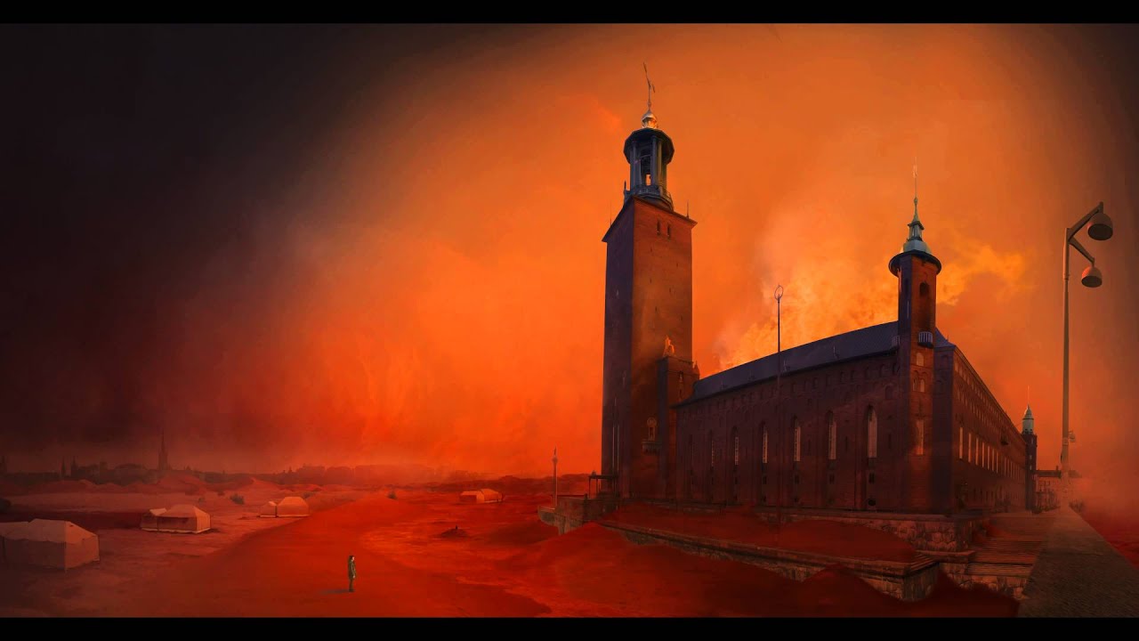 Stockholm City hall on fire (Stockholms stadshus brinner) - YouTube
