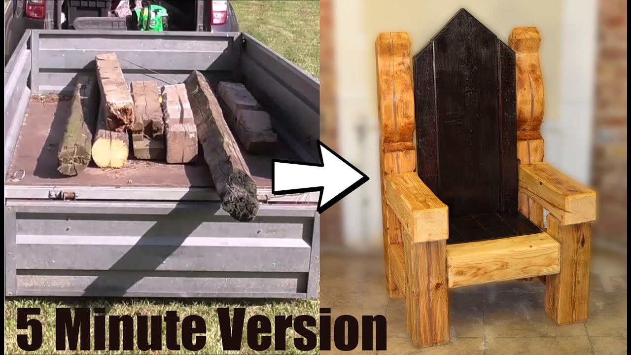 Making a Throne Chair in 5 minutes - YouTube