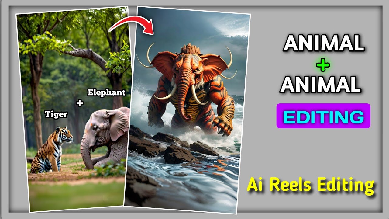 Hybrid Animal Ai Video Editing || Animal + Animal Viral Ai Reels ...