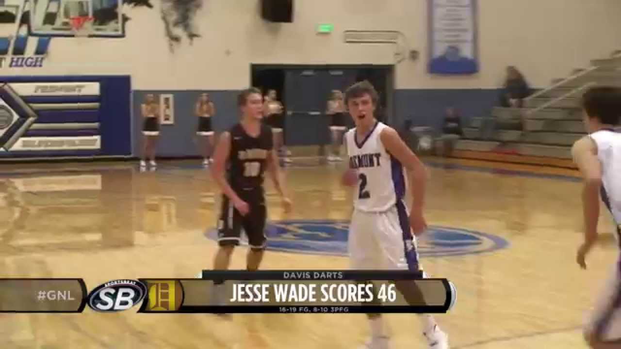 Davis' Jesse Wade torches Fremont for 46 points - YouTube