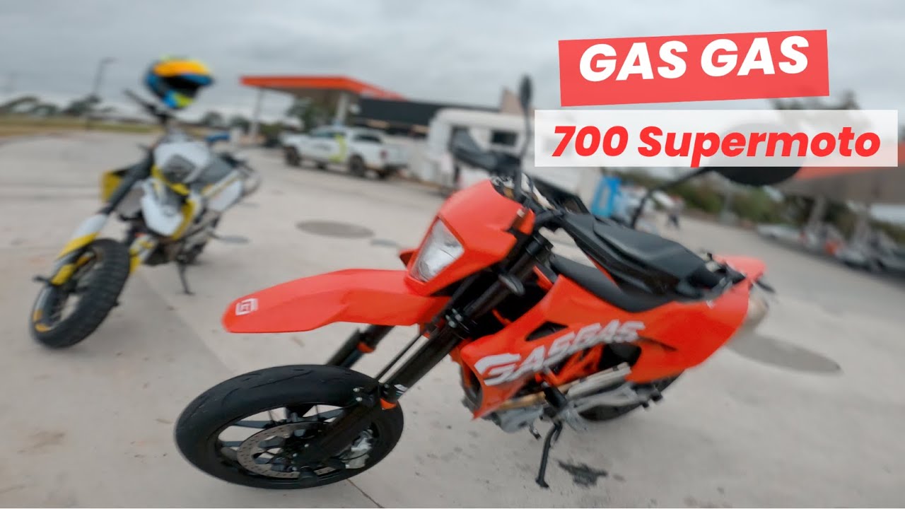 I Had a Go On A Gas Gas 700 Supermoto - YouTube