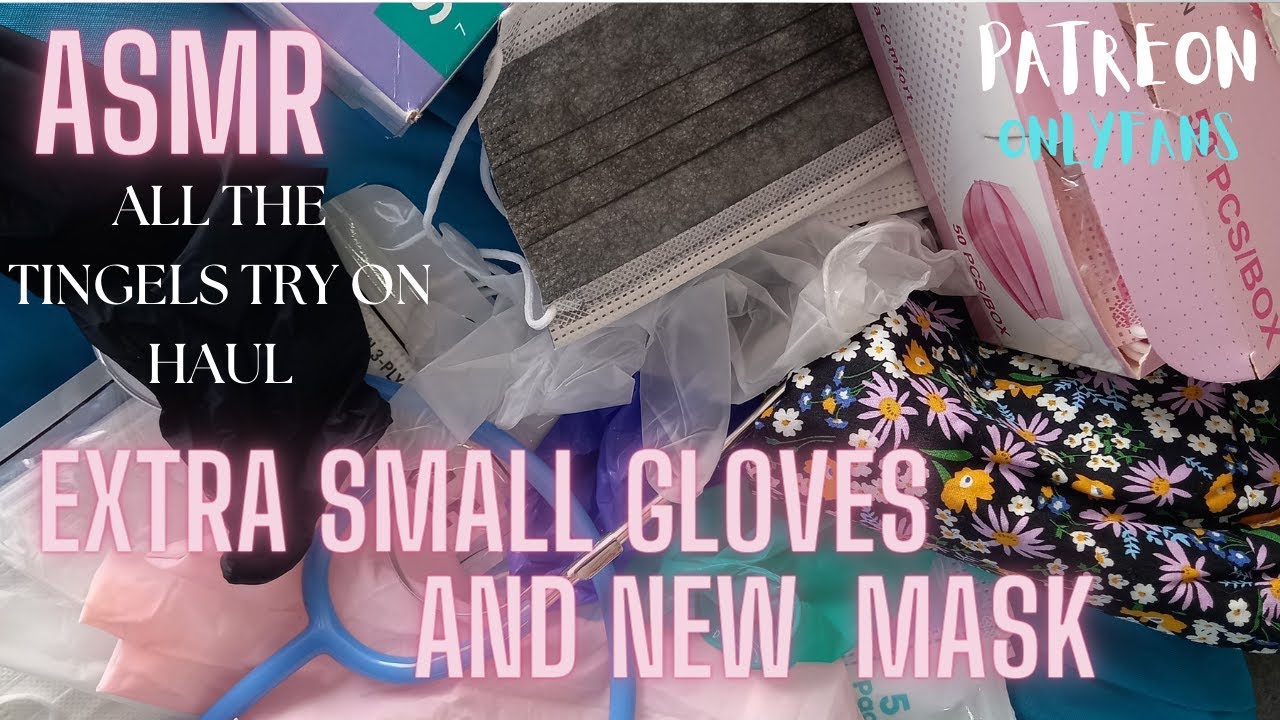 [ASMR] EXTRA SMAL MEDICAL GLOVES AND MASKS PERSONAL ATTENTION GLOVE ...