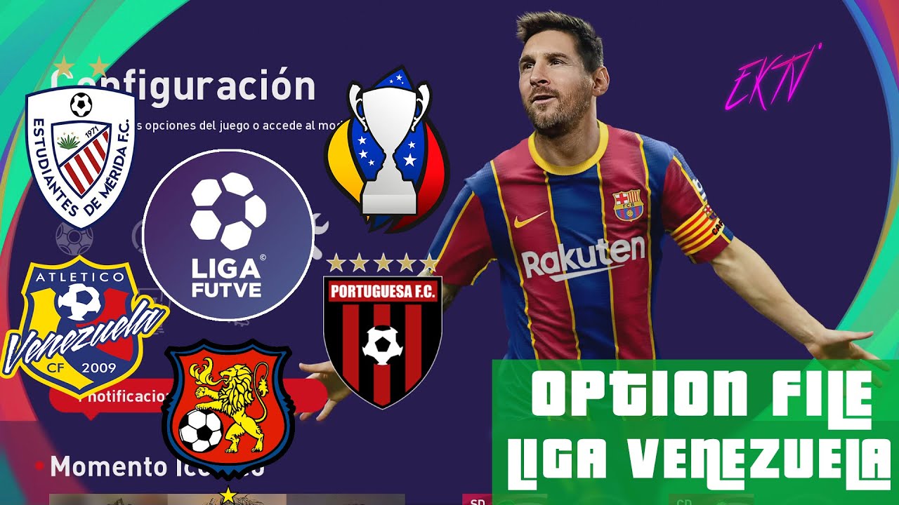 PES 2021 I OPTION FILE I LIGA VENEZOLANA - YouTube