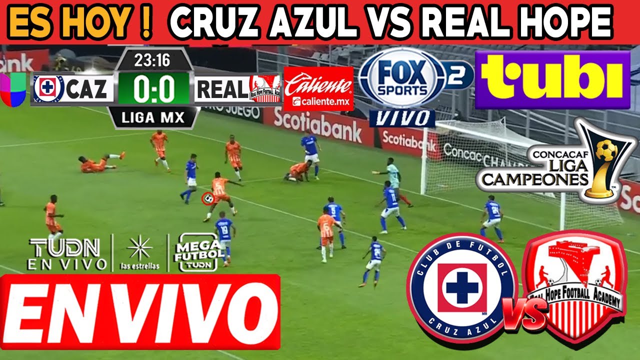 Cruz Azul vs Real Hope en vivo | Tubi TV | Concachampions 2025 | Donde ...
