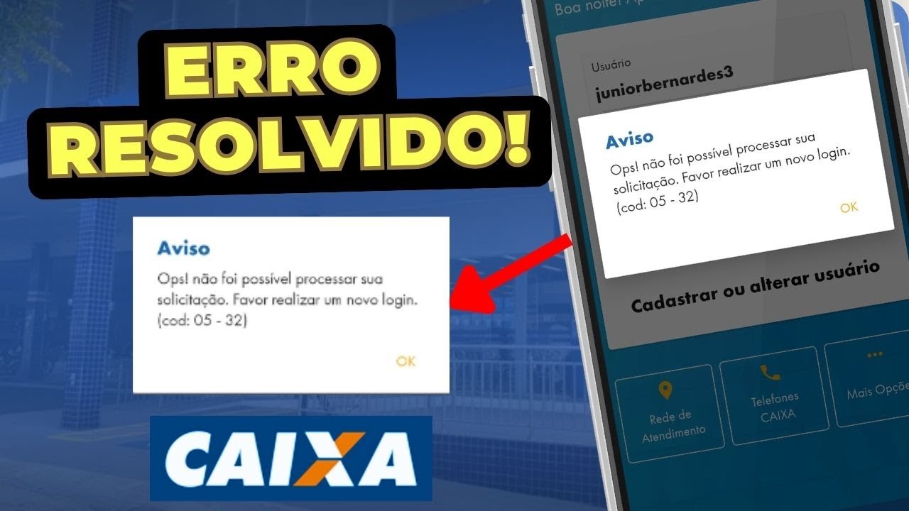 App da Caixa Não Abre -CÓDIGO Erro 0555 CAIXA - Não abre o aplicativo ...