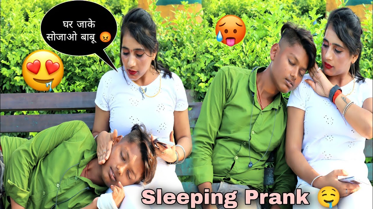 SLEEPING PRANK ON STRANGERS IN THE PARK || EPIC REACTION 😍|| Part 2 ll ...