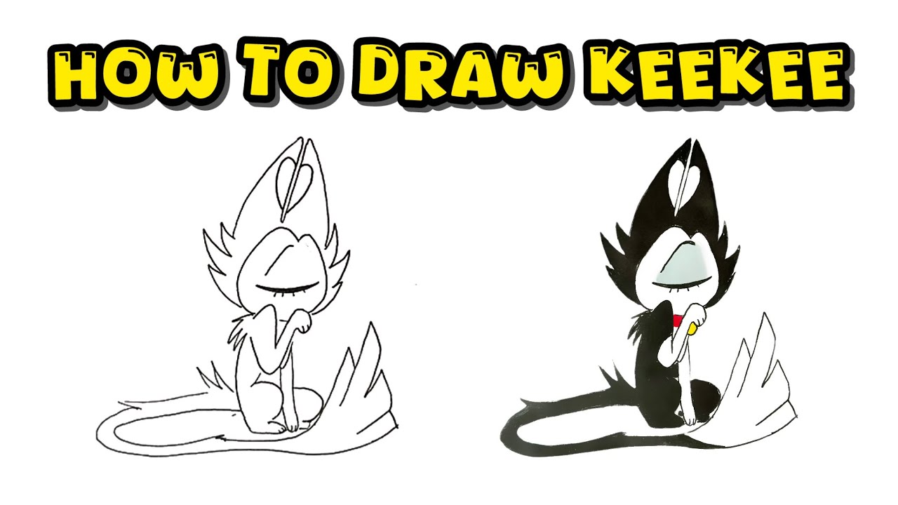 How to Draw Keekee from Hazbin Hotel – Creative Art Creation with ...