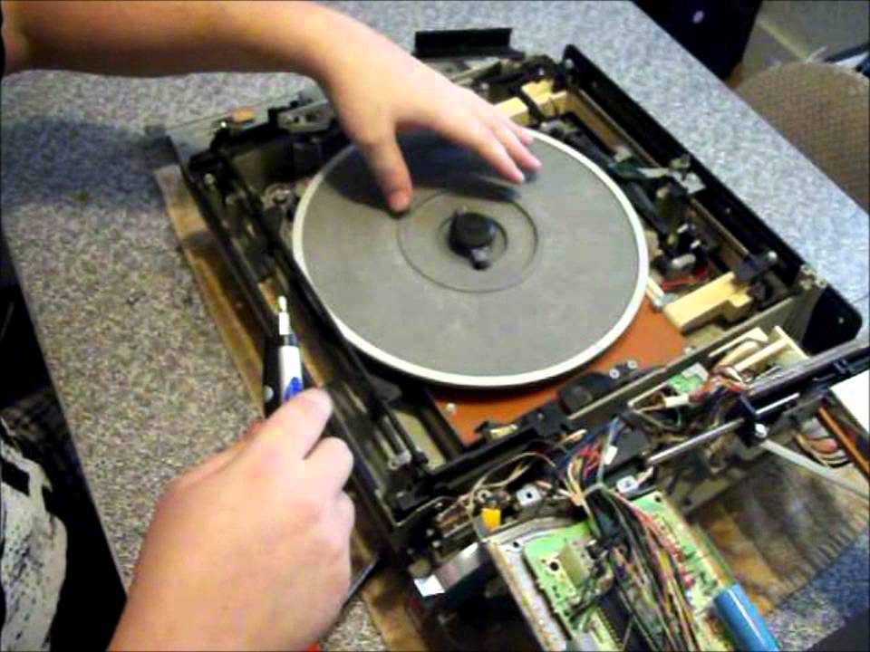 Disassemble an sft-100 ced player - YouTube