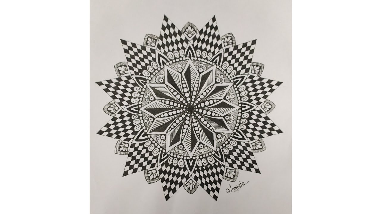 Easy geometric mandala art | Step by Step | - YouTube