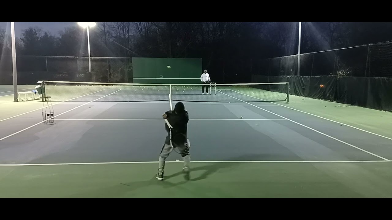 The secret of high and deep topspin demonstrated. Watch how fluid is ...