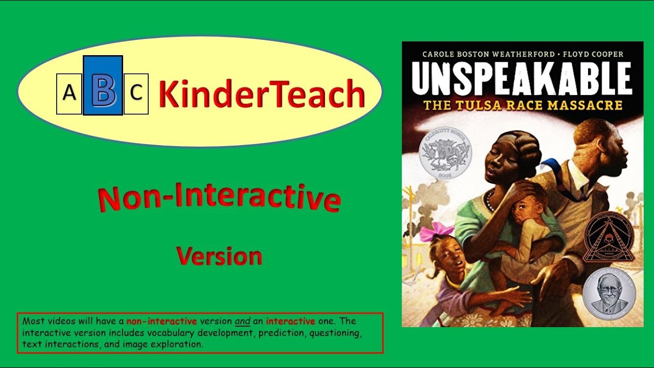 Unspeakable: The Tulsa Race Massacre -- Non-Interactive Read Aloud ...