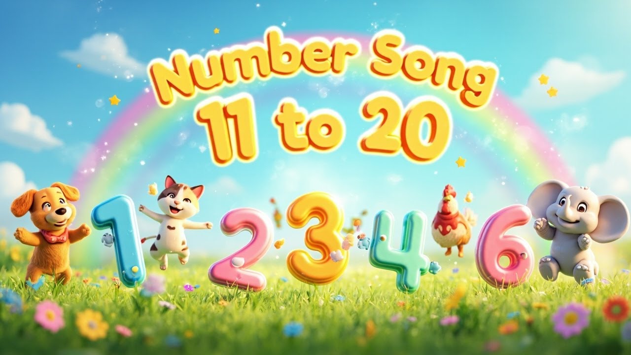 Number Song 11 to 20 | Fun Counting Song for Kids | Toddler Learning ...