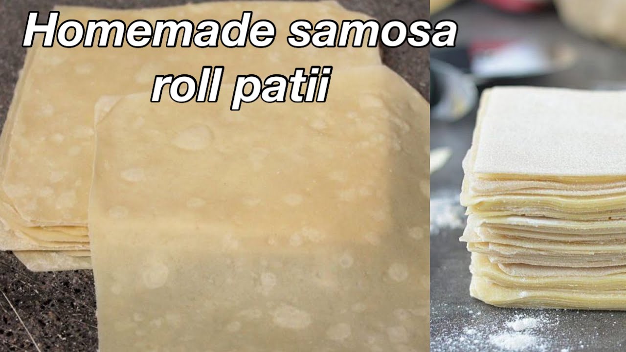 Homemade samosa roll patti | papri for chat | ramdan special - YouTube
