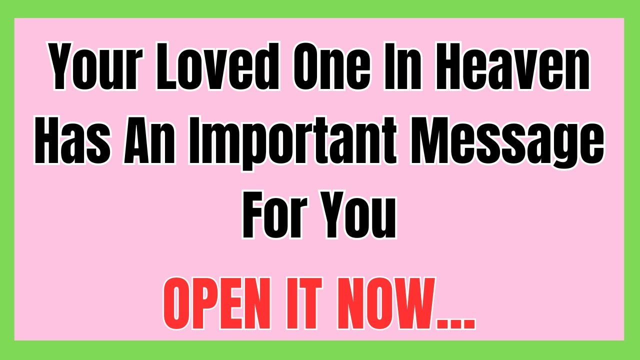 Your Loved One In Heaven Has An Important Message For You…#jesusmessage ...