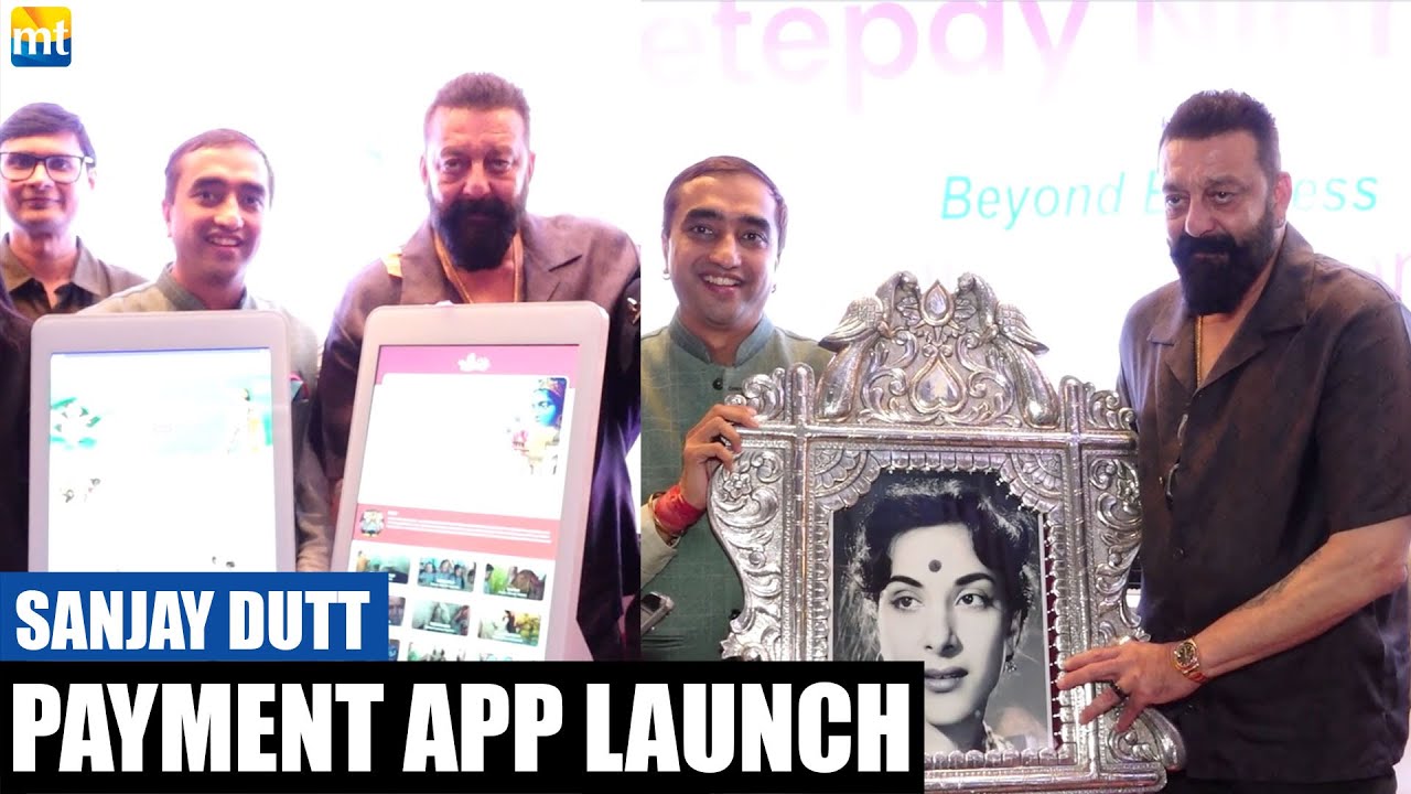 66-year-old Sanjay Dutt launches a new Payment App in Mumbai - YouTube