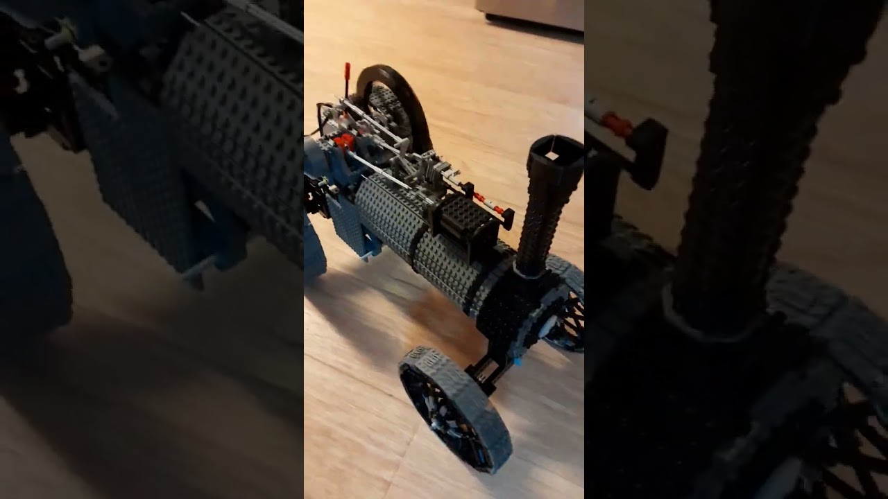 Motorized LEGO Steam Traction Engine by Ronald Tewes | Brick Finds & Flips