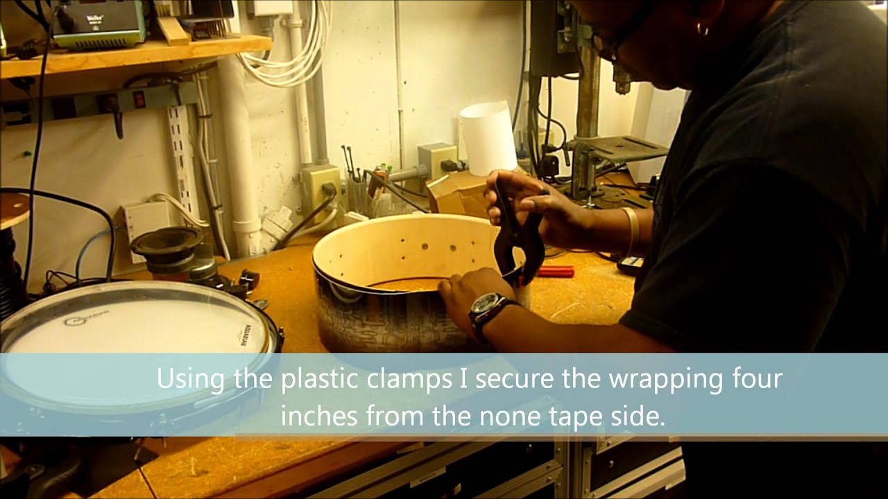 Bum Wrap Drum Company-Drum Wrap install ! - YouTube