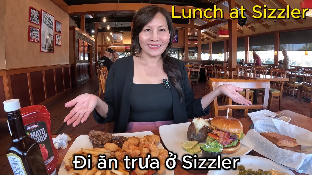 Lunch at Sizzler - YouTube
