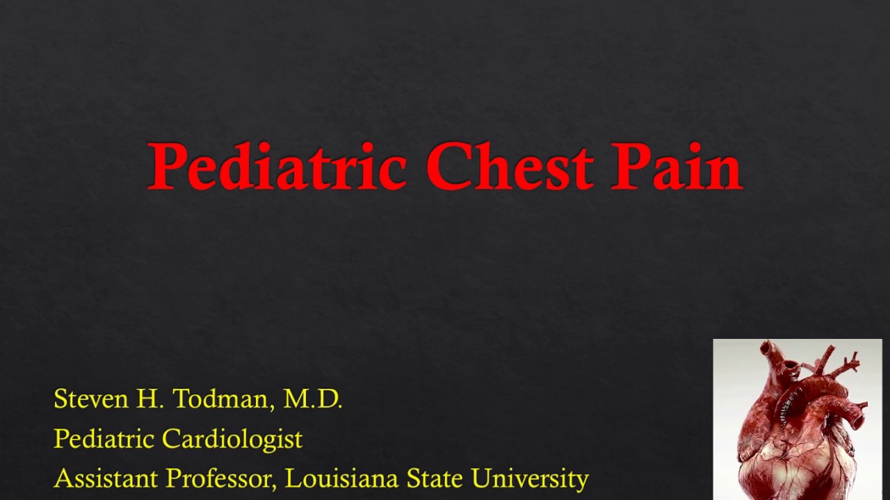 Chest pain in pediatrics - YouTube