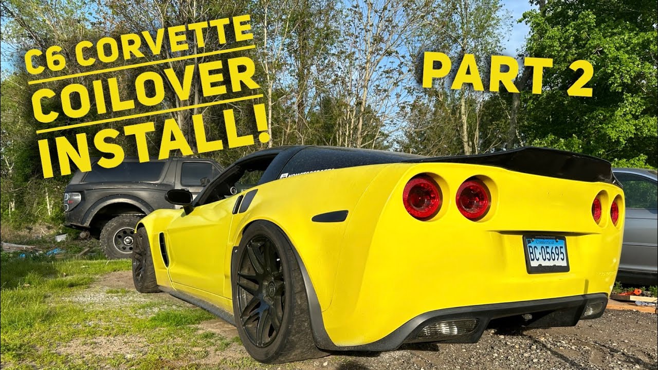 C6 corvette coilover install - YouTube