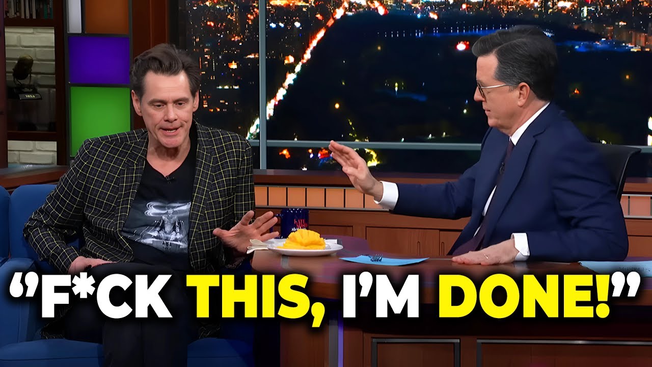 Jim Carrey Kicked Off Stephen Colbert’s Show After Raging Outburst ...