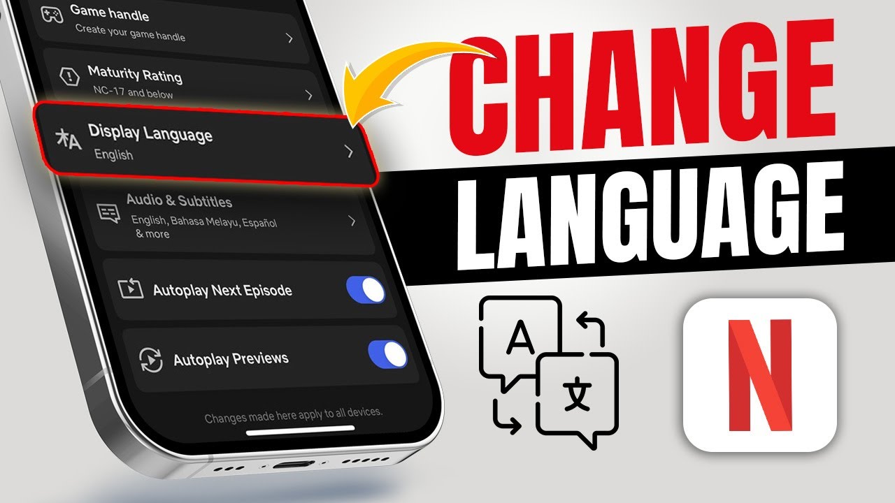 How to Change Language on Netflix from iPhone | Switch Language in ...