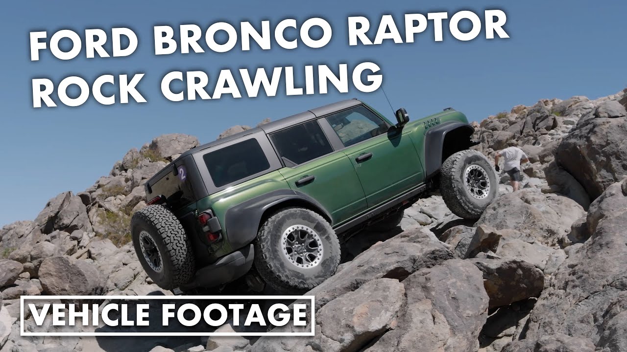 2022 Ford Bronco Raptor rock crawling - YouTube
