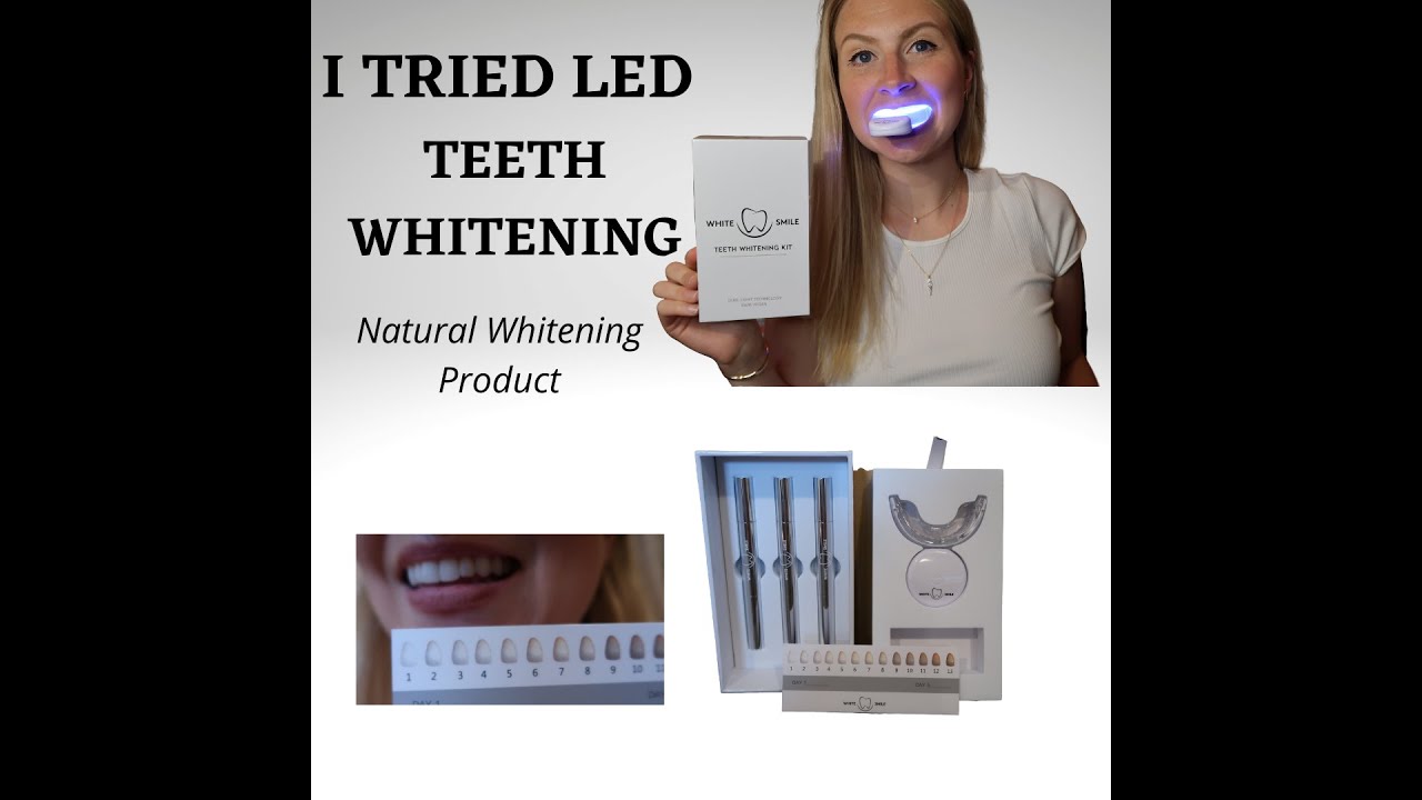 I TRIED AN LED LIGHT WHITENING KIT - YouTube