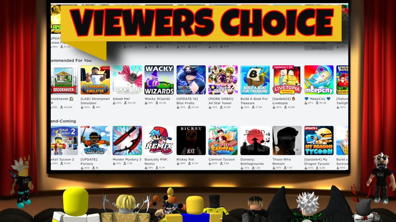 🔴 LIVE - Roblox Viewer's Choice! Choose any ROBLOX Game you'd like us ...