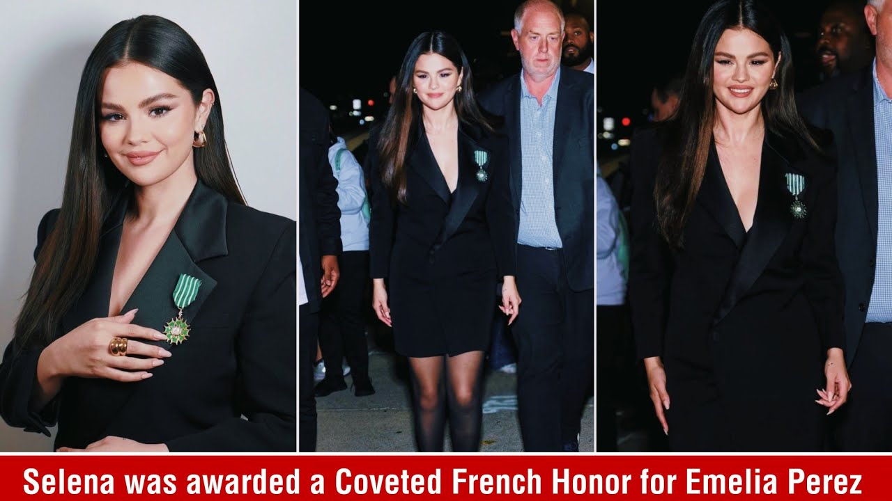 Selena Gomez was awarded a Coveted French Honor for Emelia Perez in a ...
